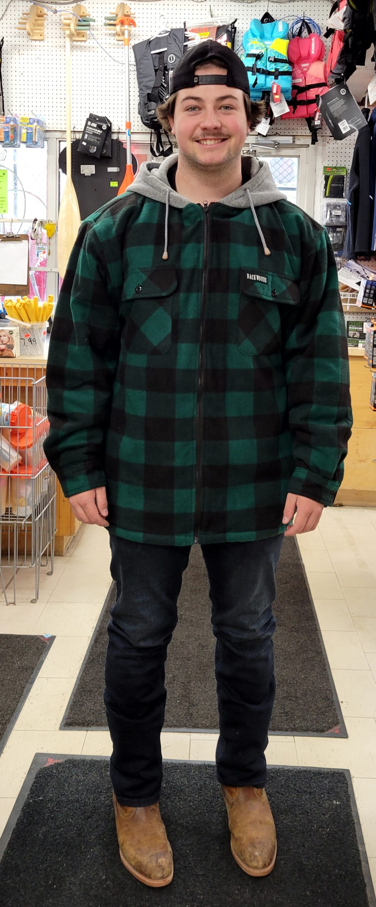 BACKWOODS® LUMBERJACK MENS SHERPA JACKET GREEN – Moxy's Bait & Tackle